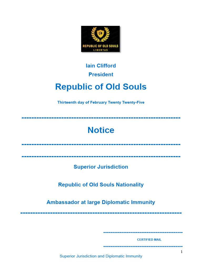 13.02.2025 Jurisdiction and Declaration of Diplomatic Immunity Notice ...