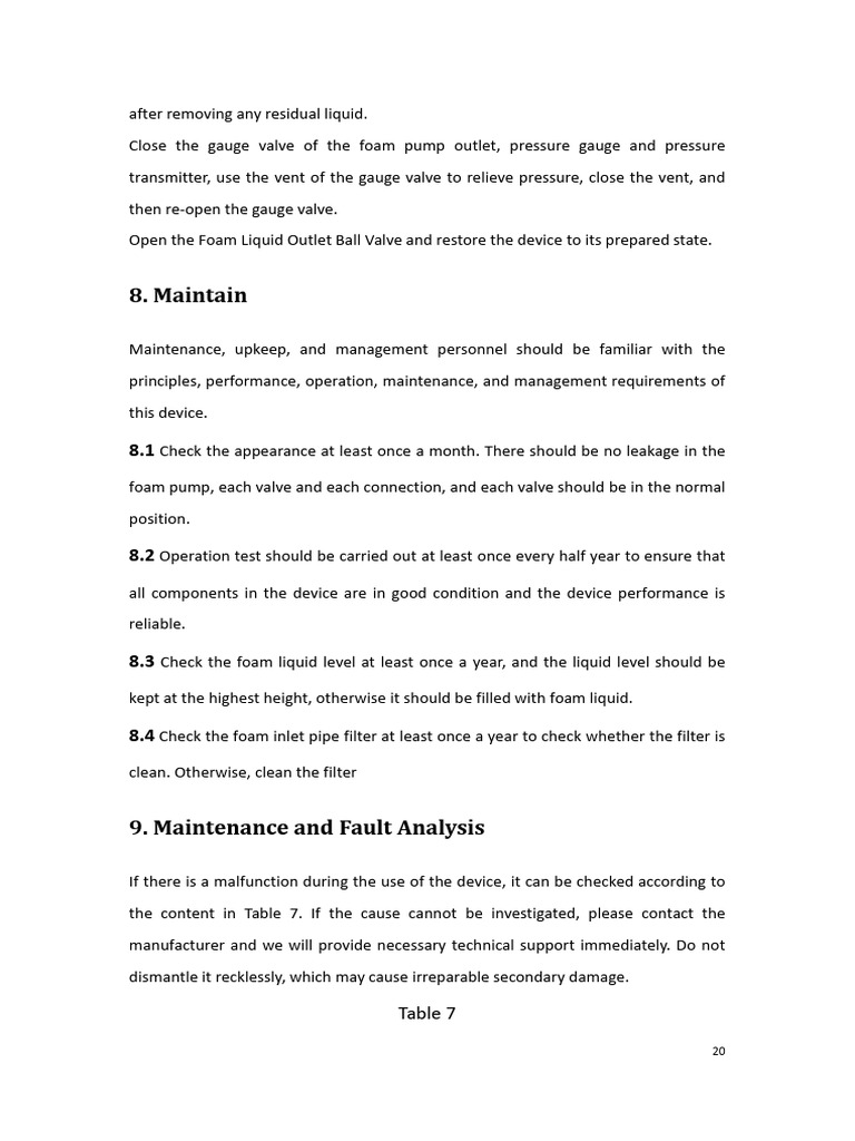 Foam Pump Maintenance Guide | PDF | Pump | Valve