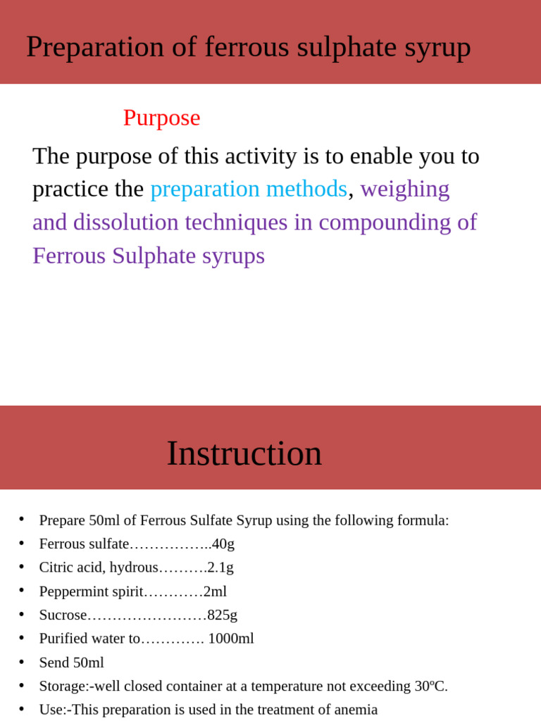Ferous Sulphat | PDF