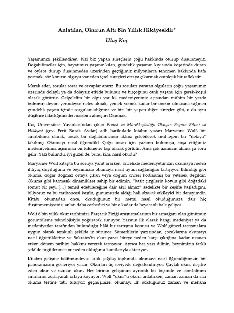 Proust Ve Murekkep Baligi Takdim | PDF