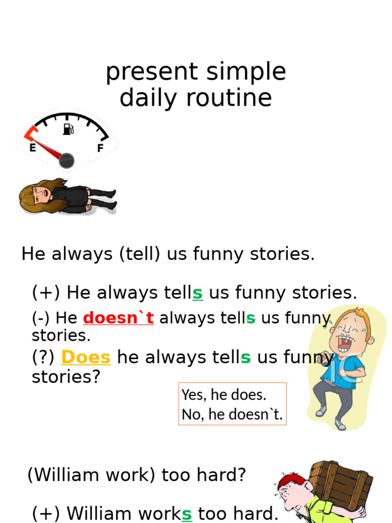 Present Simple Tense in Daily Routines | PDF