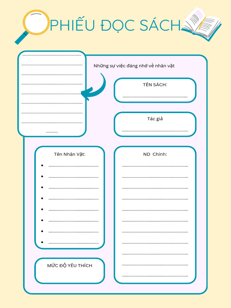 Phiếu đọc sách | PDF