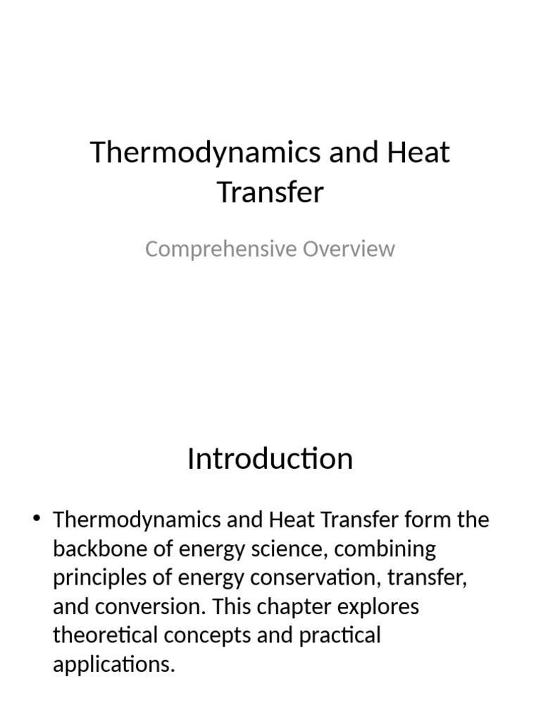 Thermodynamics_and_Heat_Transfer | PDF