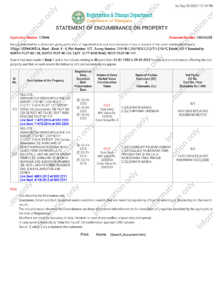 Plot No 127 Cheruvukommathanda | PDF