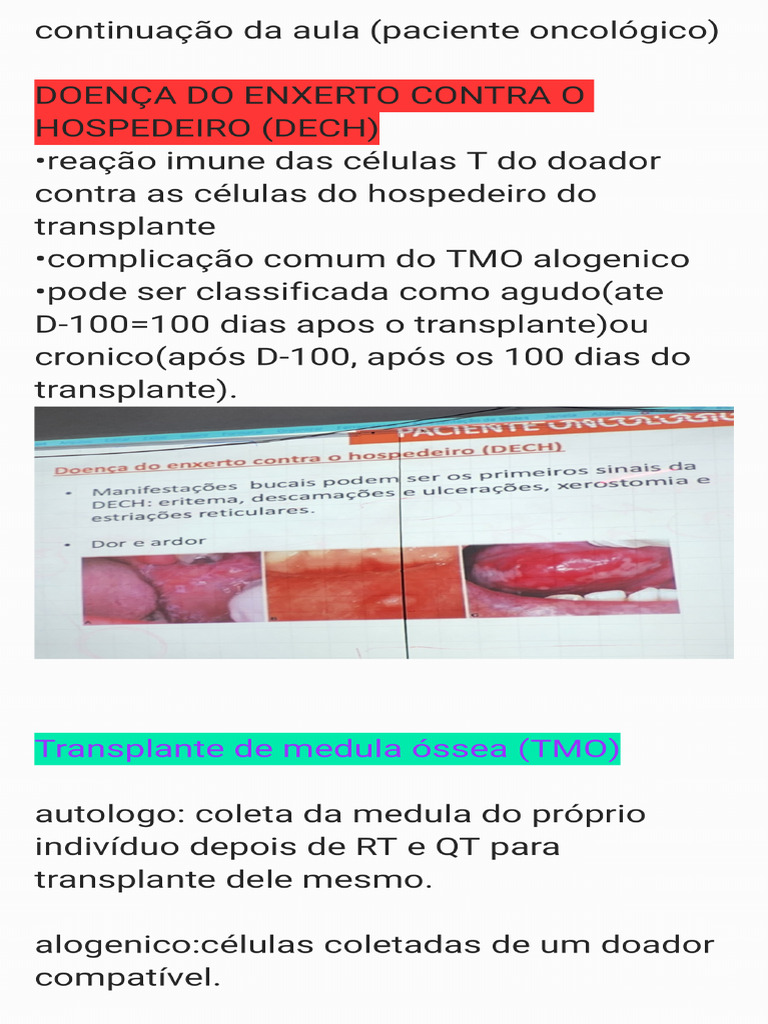 Continuação Pacientes Oncológicos (30 de Out) | PDF