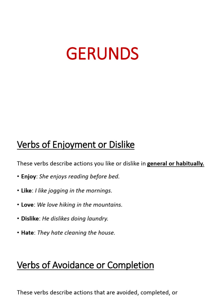 GERUNDS ANF INFINITIVES RULES | PDF | Verb | Syntax