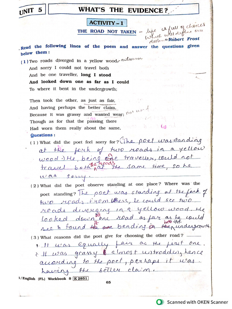 Standard 8 English Sem 2 Chapter 5 | PDF