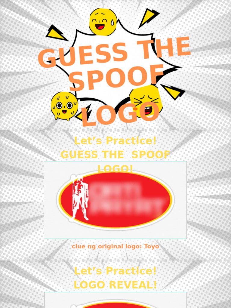 Guess The Spoof Logo - Free Template - 20250218 - 133900 - 0000 | PDF
