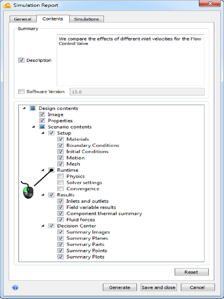 Report Generator Contents Tab | PDF
