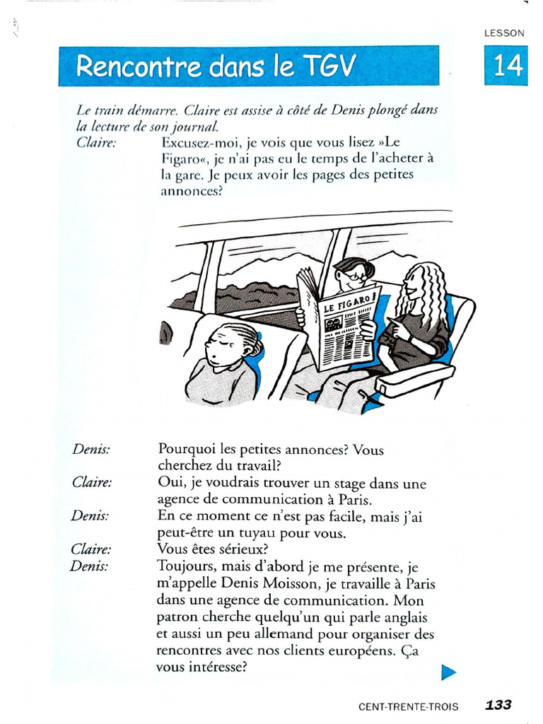 French in 30 Days - Lesson 14 | PDF