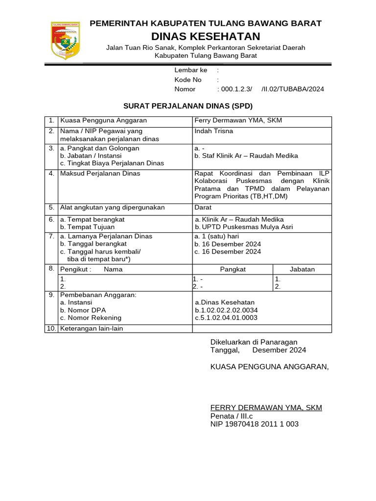 SPD Peserta Mulya Asri (Senin & Selasa) - Ar Raudah | PDF
