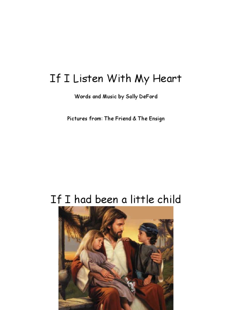 If I Listen With My Heart | PDF