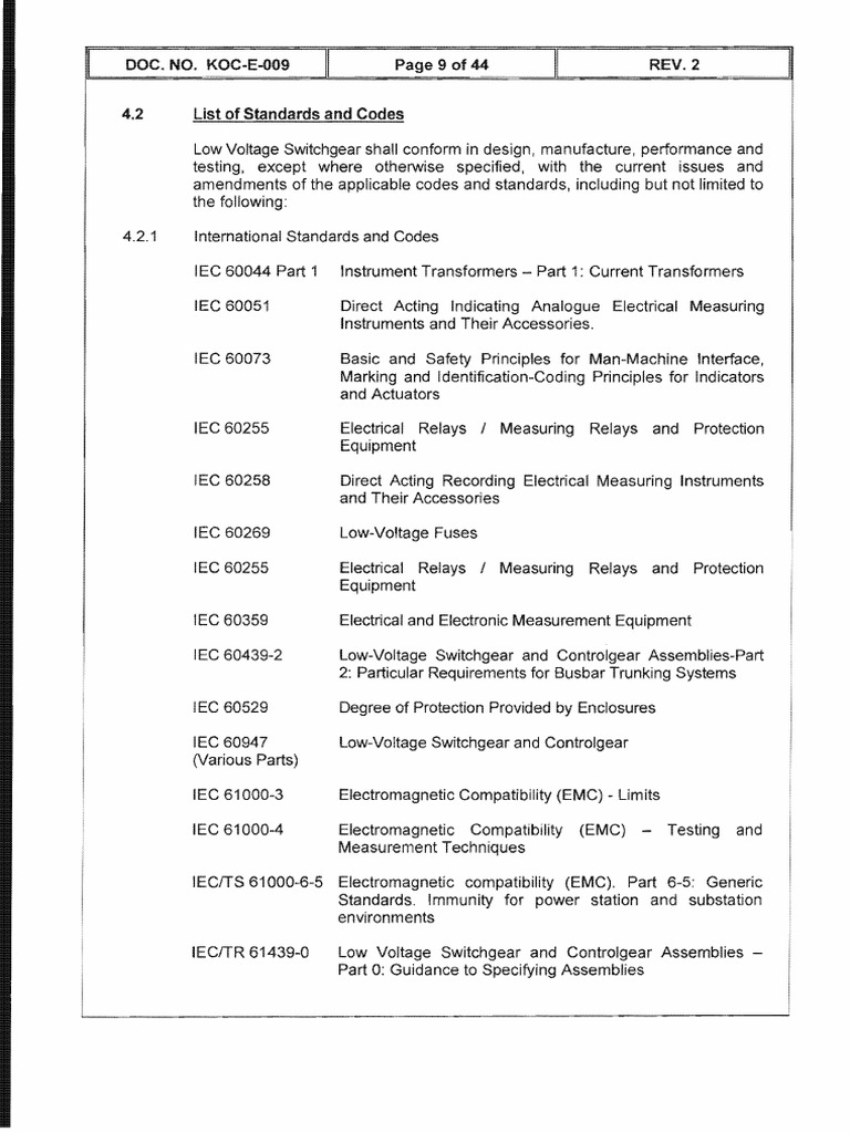 NEW KOC-E-009, Rev 2-10 | PDF