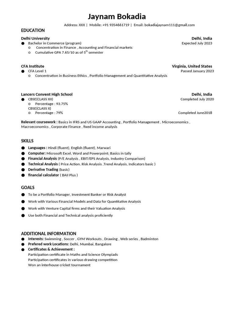 Jay Nam Boka Dia Resume | PDF