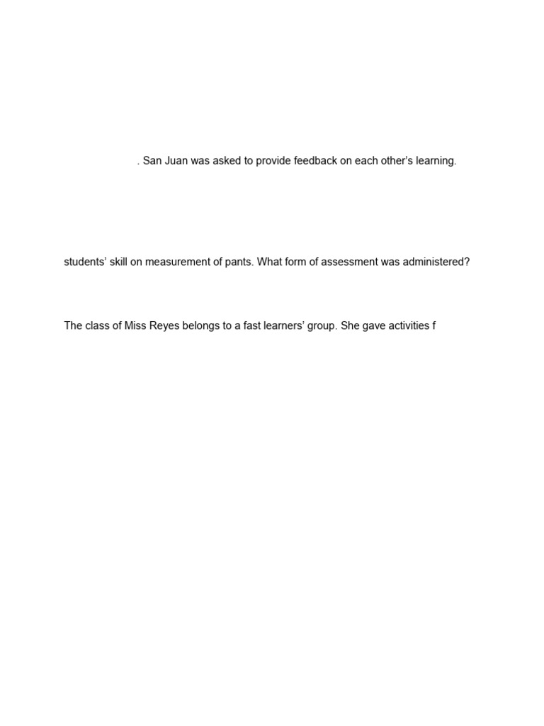 150 Sample Questions - Assessment in Learning | PDF | Educational ...