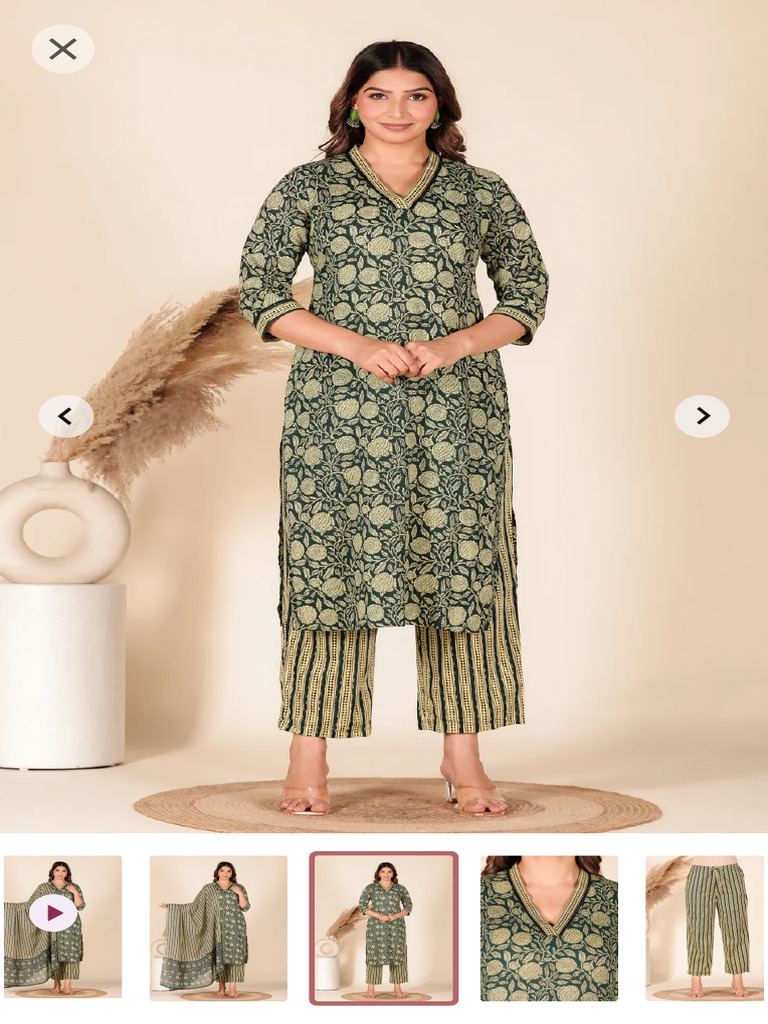 Aramya - Shop Soft Cotton Floral Kurta - Sizes M to 10XL | PDF