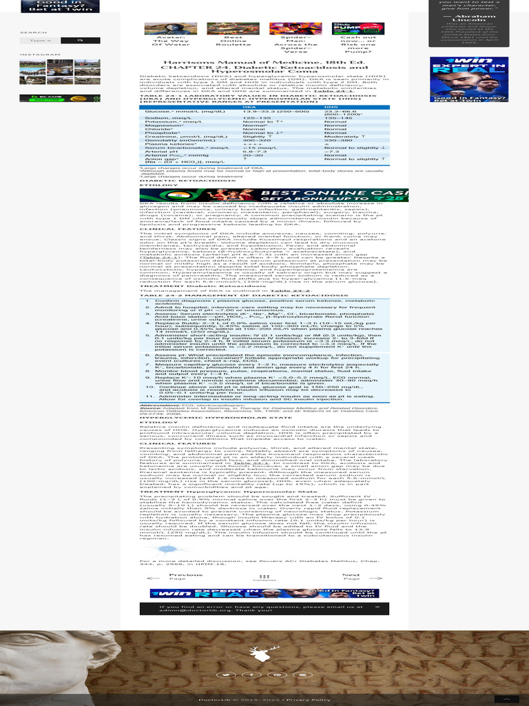 DKA and Hyperosmolar Coma Overview | PDF | Hyperglycemia | Medical ...