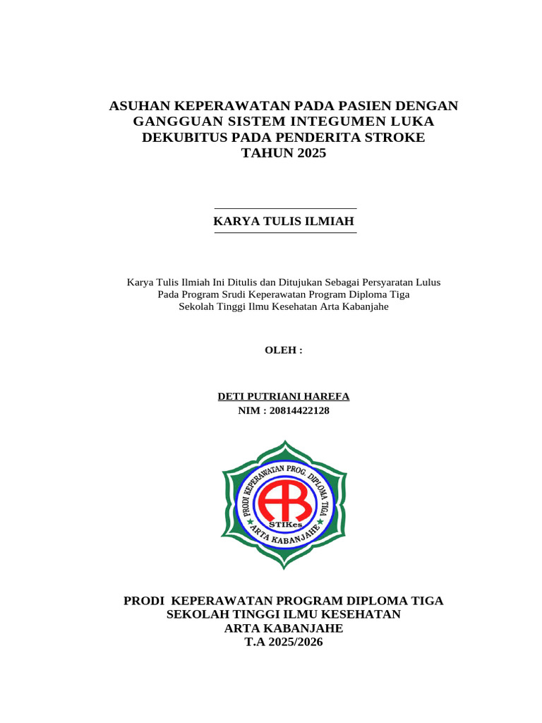 Kti Askep Deti Harefa-1 | PDF