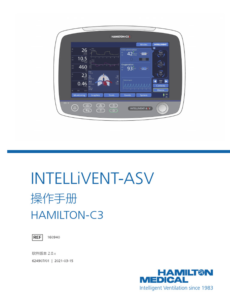 INTELLiVENT ASV HAMILTON C3 Ops Manual | PDF