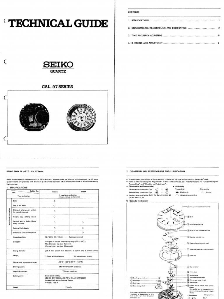 Seiko 97 SERIES | PDF