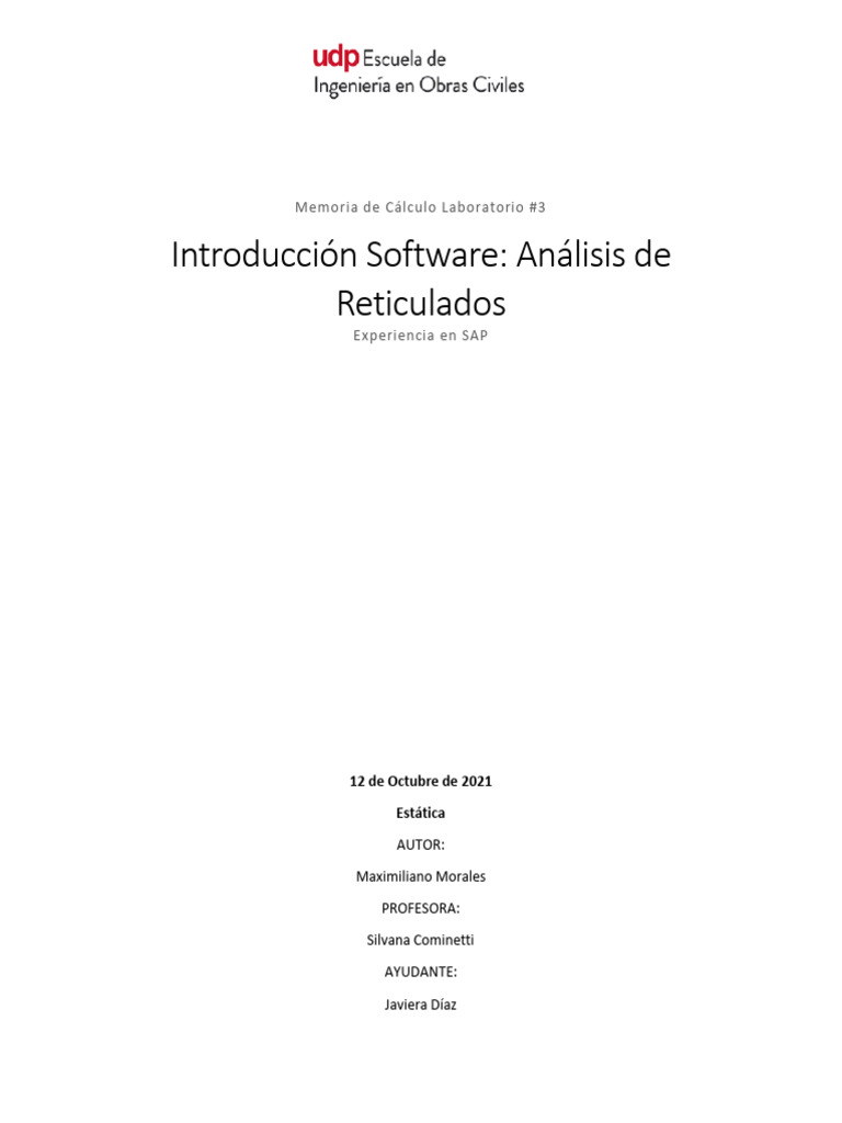 Lab SAP2000 | PDF | Braguero | Ingeniería mecánica