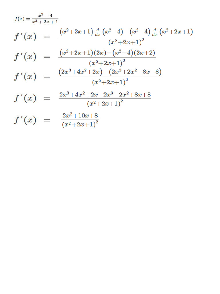 Quotient rule examples (1) | PDF