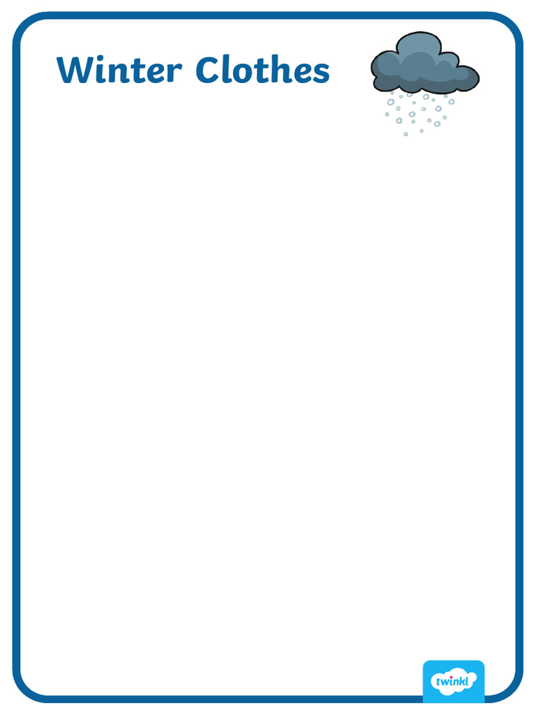 Twinkle Clothes For Seasons Worksheets Categories | PDF