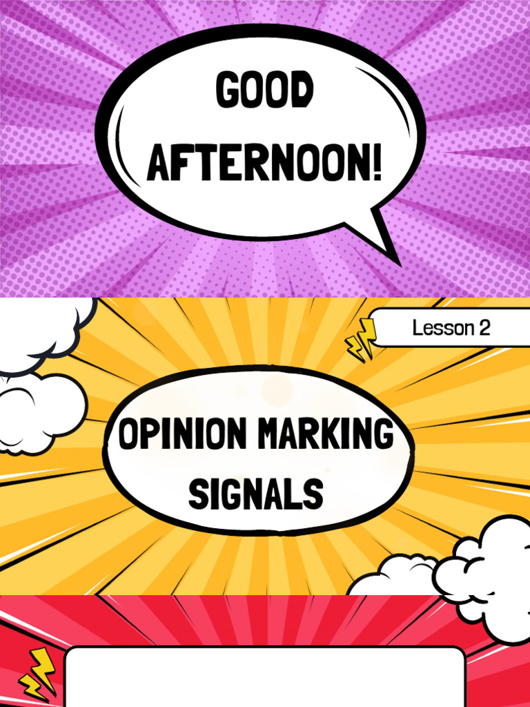 Understanding Opinion Marking Signals | PDF | Feeling | Opinion