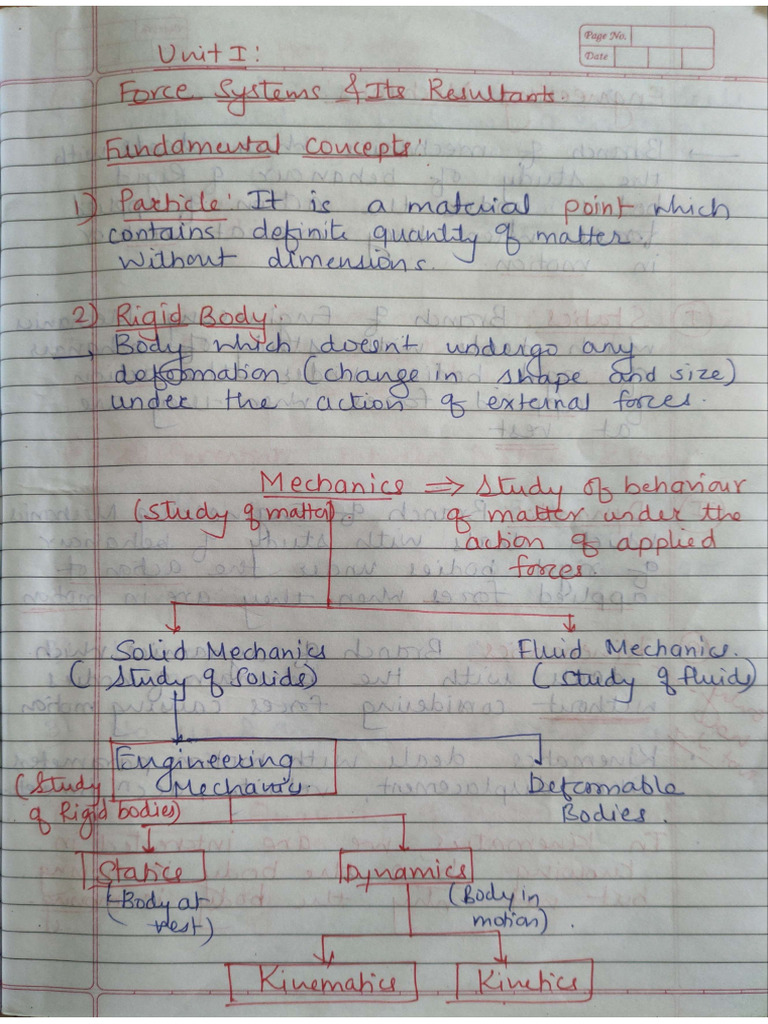 Unit 1 Engineering Mechanics | PDF