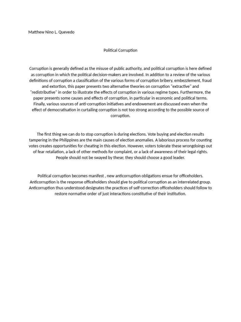 Matthew Position Paper | PDF