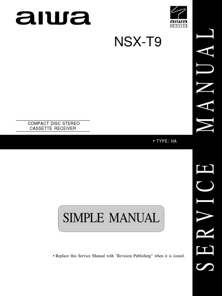 Aiwa NSX-T9 Service Manual | PDF