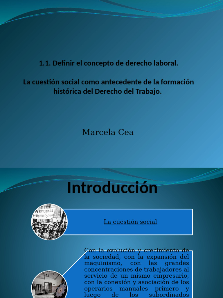 1. Formación histórica del derecho del trabajo | PDF | Derecho laboral | Economias