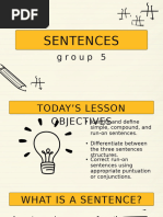 Cycle 2 Gr8-A Comprehensive Lesson On Sentence Structure and Types of Sentences | PDF | Sentence ...