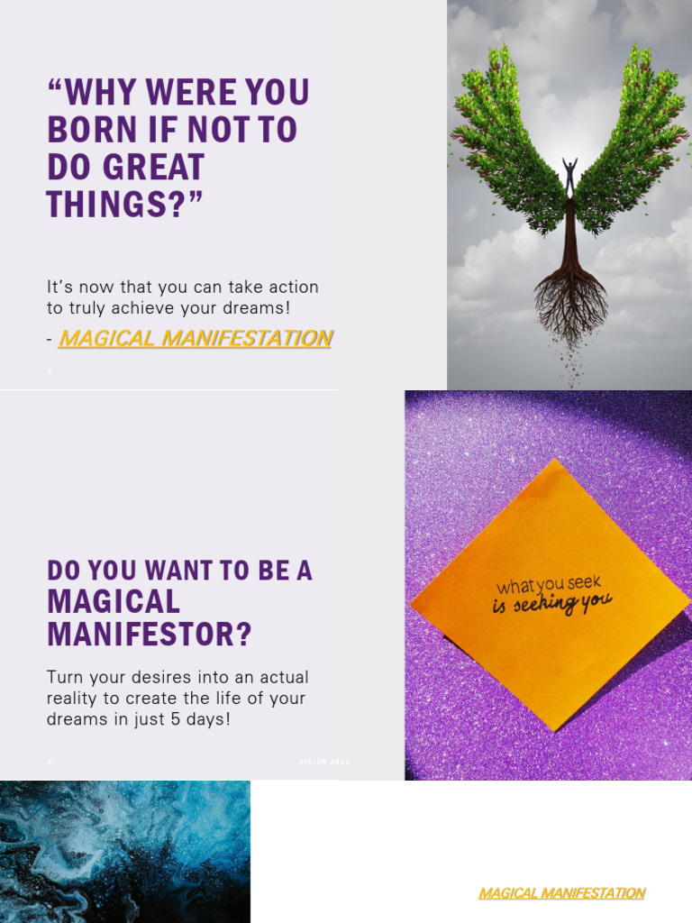 Magical Manifestation 5 Day Program | PDF | Cognition