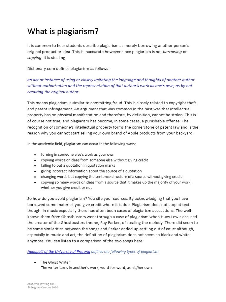 Plagiarism | PDF | Plagiarism