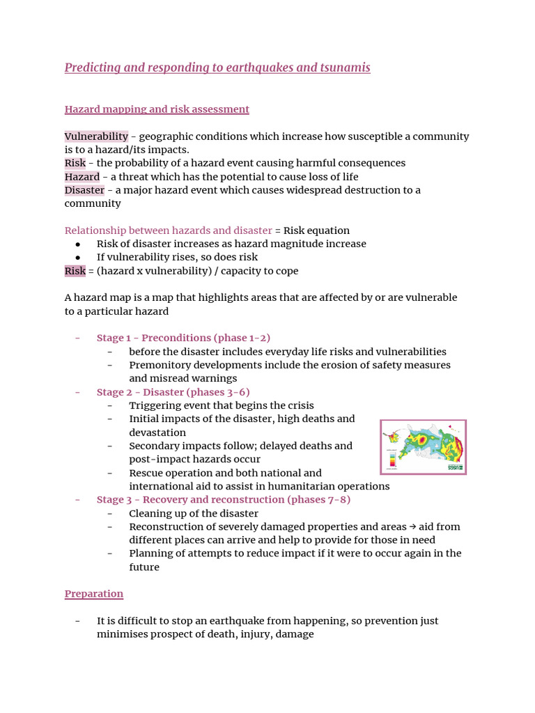 Earthquake and Tsunami Risk Management | PDF | Tsunami | Earthquakes
