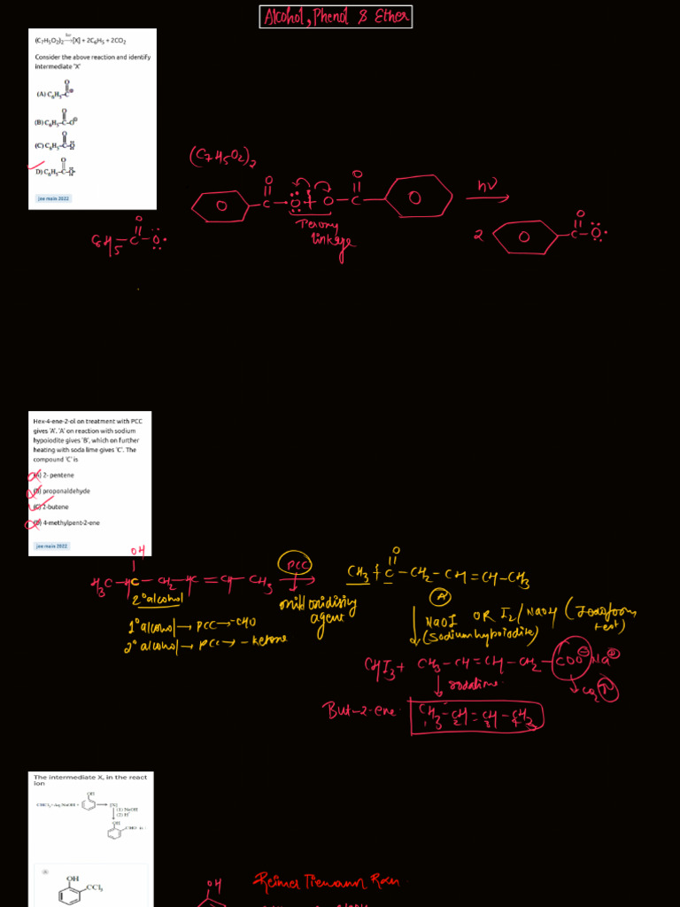 11.Alcohol,Phenol,Ether Pyq | PDF