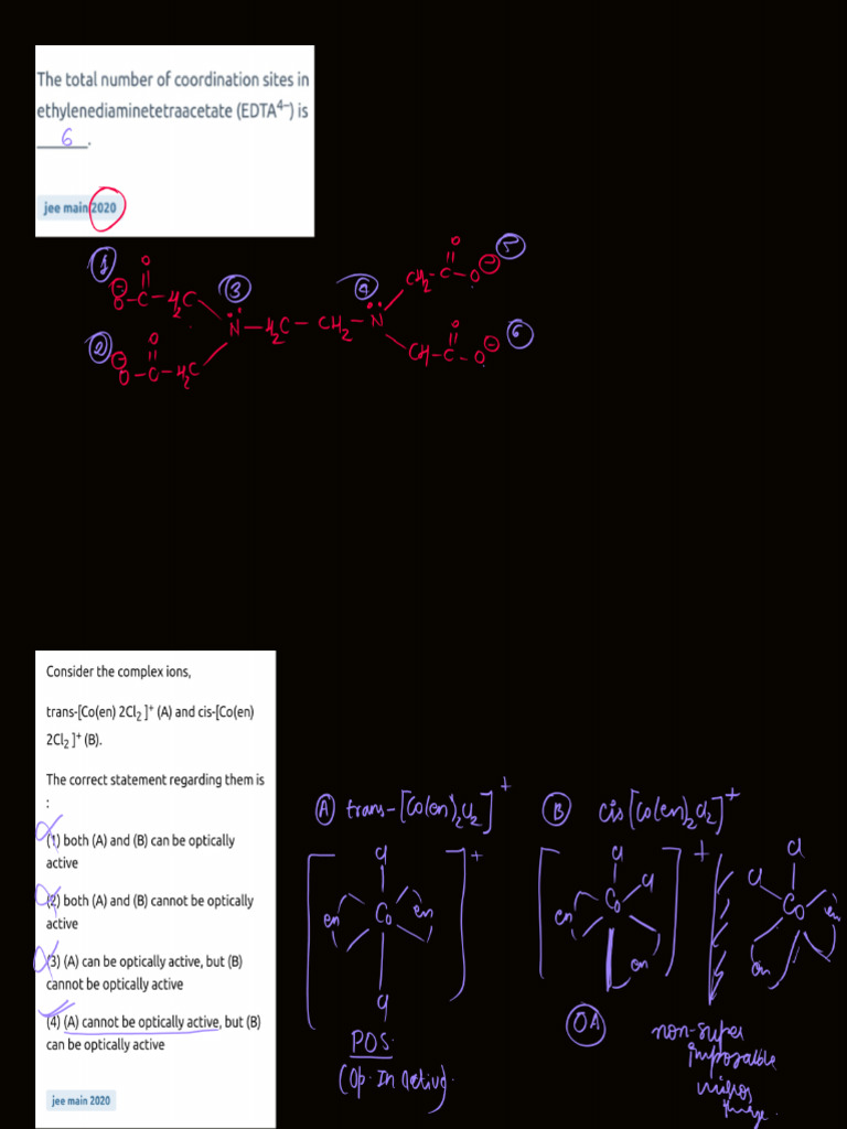 7. coordination compounds pyq | PDF