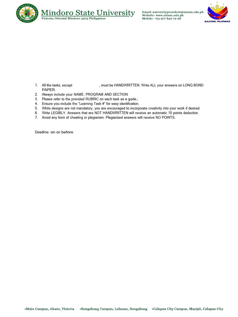 Learning Tasks NSTP (Module 1-3) | PDF | Critical Thinking | Essays