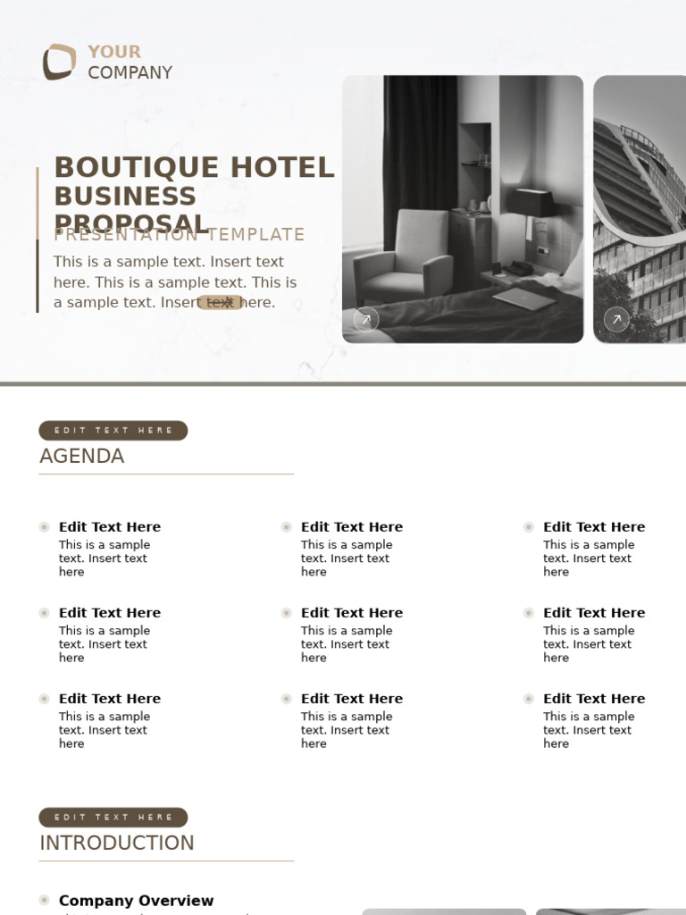 Boutique Hotel Business Proposal Template | PDF | Market (Economics ...