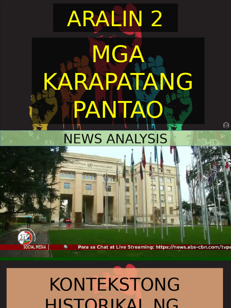 Karapatang Pantao Aralin 2 | PDF