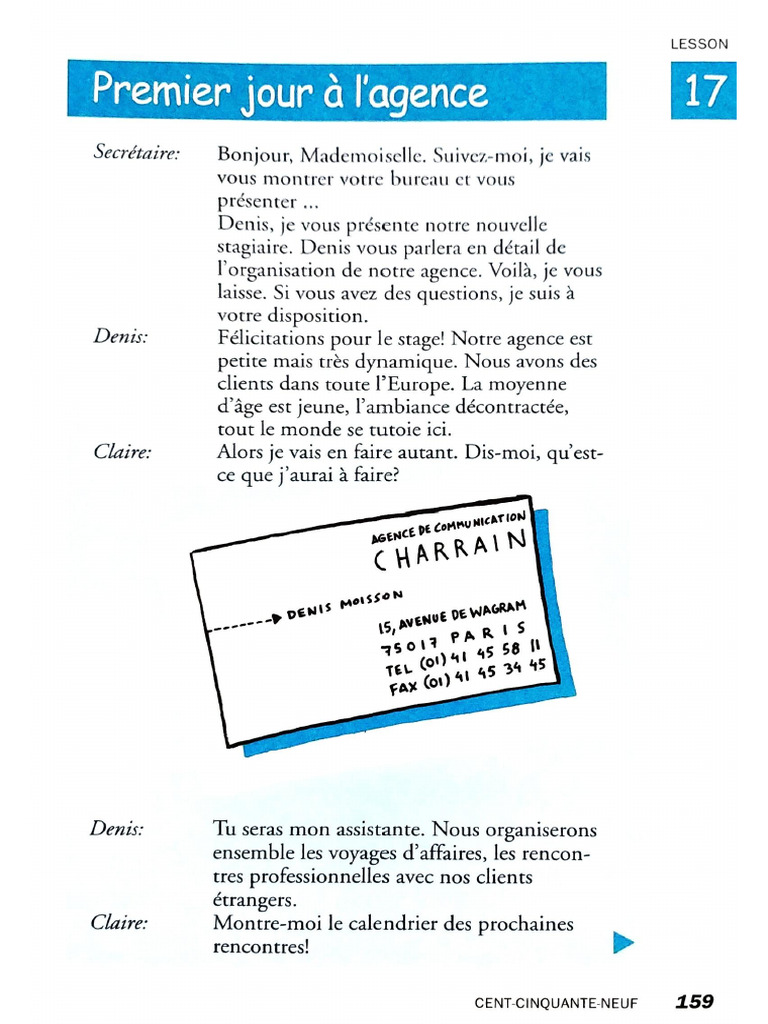 French in 30 Days - Lesson 17 | PDF