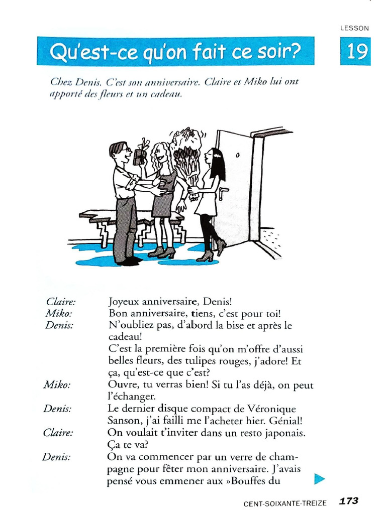 French in 30 Days - Lesson 19 | PDF