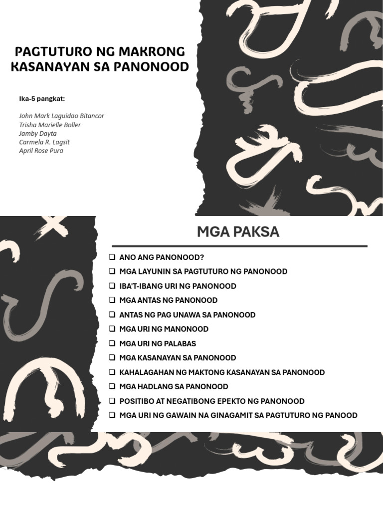 PPMPK - Panonood Ika-5 Pangkat | PDF