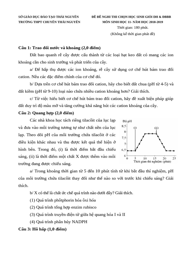 (Lib24.vn) De-Thi-Chon-Hsg-Sinh-Hoc-Duyen-Hai-Va-Dong-Bang-Bac-Bo-Sinh-11-Nam-Hoc-2018-2019 ...