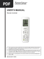 Gree Remote Controller Manual | PDF | Air Conditioning | Manufactured Goods