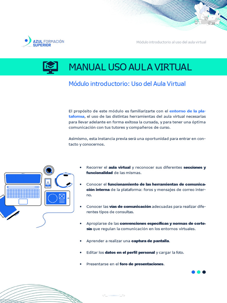 Módulo introductorio al uso del aula virtual | PDF | Foro de Internet | Informática