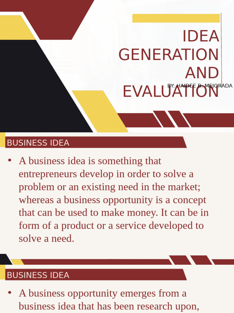 4 Idea Generation | PDF