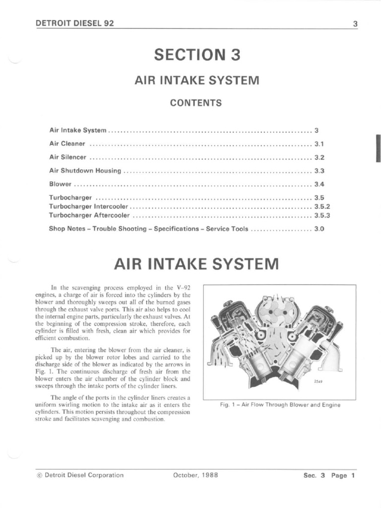 Section 3 - Air Intake System | PDF