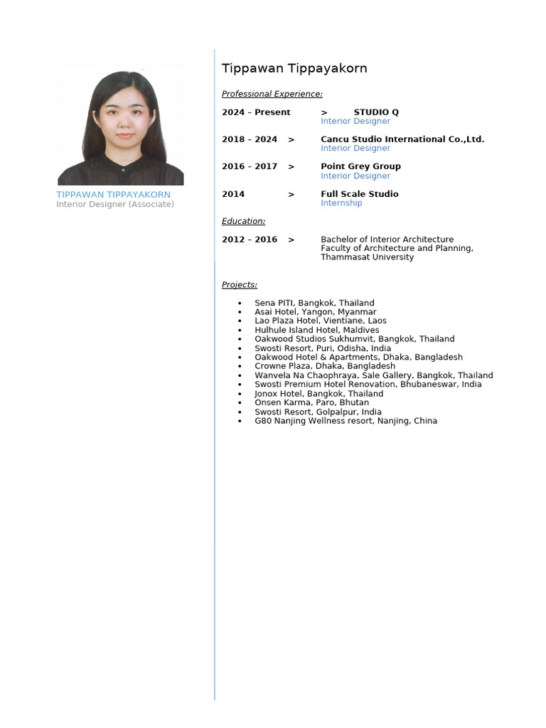 CV2023-Tippayakorn Eng | PDF